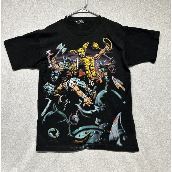 Liquid Blue | Shirts | Vtg Aop Liquid Blue John Connell 995 L Gladiator ...